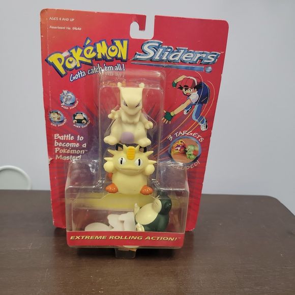 Pokemon | Toys | Pokemon Sliders Mewtwo Meowth And Snorlax | Poshmark